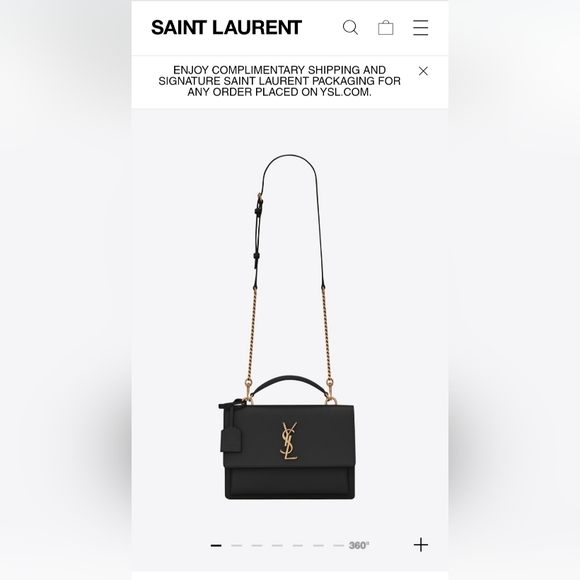 Yves Saint Laurent | Bags | Ysl Sunset Medium Leather Top Handle Bag In ...